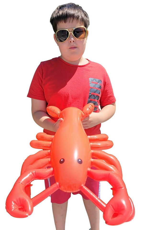 Large 20" RED Blow-up Inflatable Lobster Pool Toy Luau Nautical Clam ...