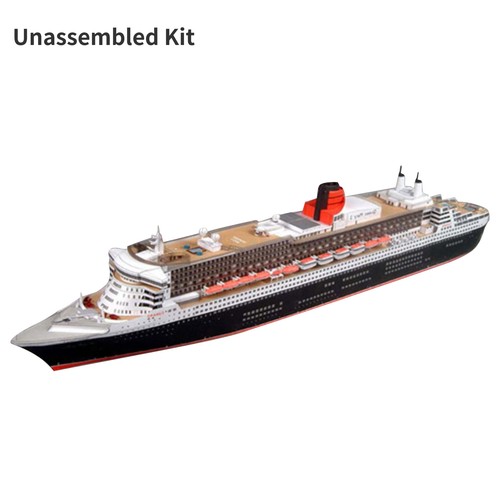 1:400 Queen Mary II Cruise Liner Ship Model Unassembled DIY Paper ...