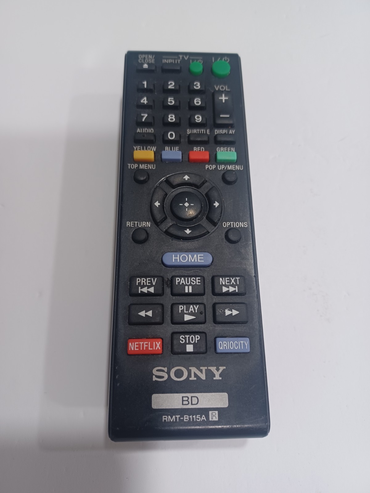 Sony RMT-B115A Blu-ray DVD Player Remote Black Tested Working | eBay