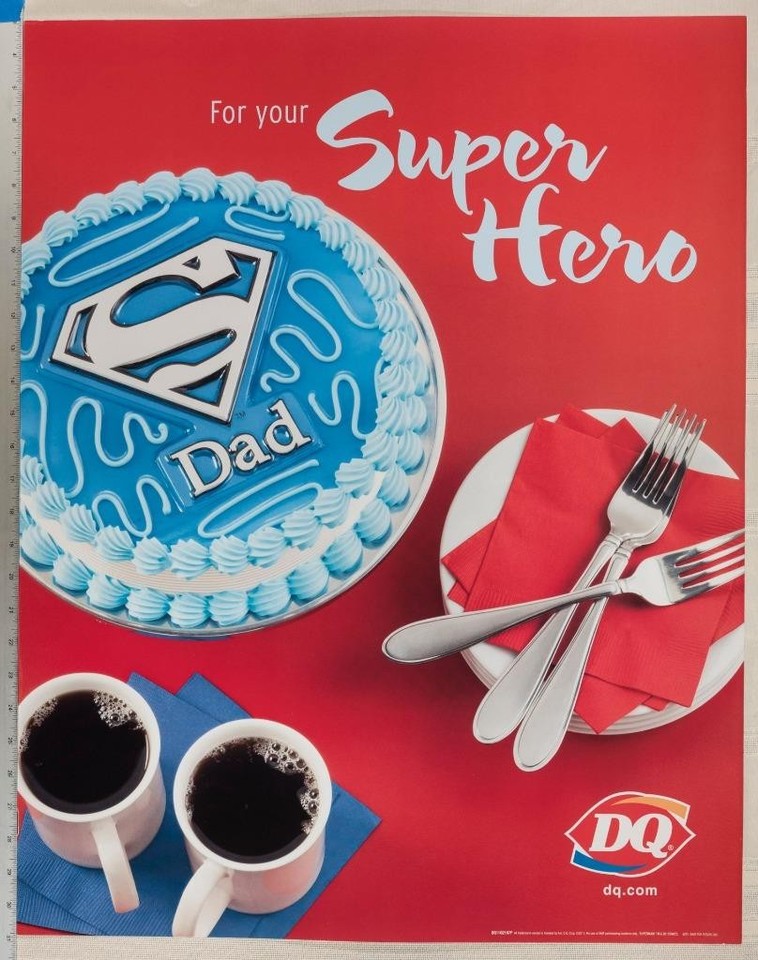 Dairy Queen Poster Super Hero DC Comics 22x28 | eBay