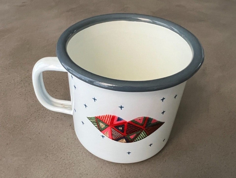 ☕️ Sephora Beauty Kiss collectible tin cup coffee tea mug # ...