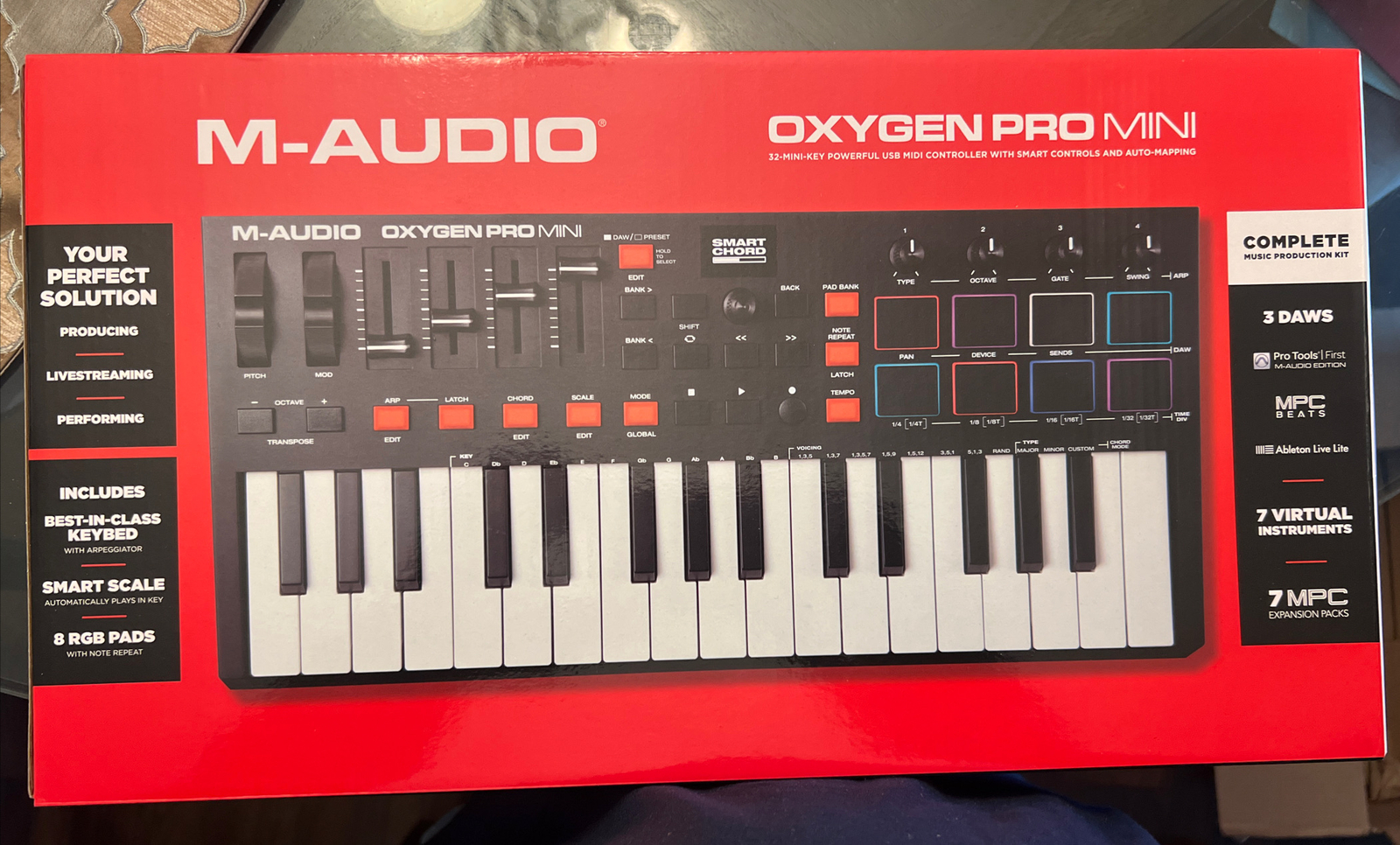 M-Audio Oxygen Pro Mini 32 Key USB MIDI Keyboard Controller for sale ...