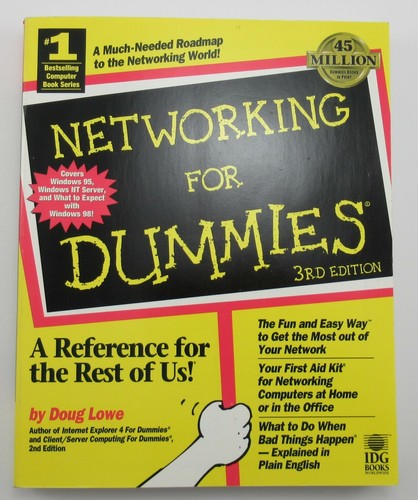 Networking for Dummies 3rd Edition ISBN 0-7645-0346-4 Doug Lowe | eBay