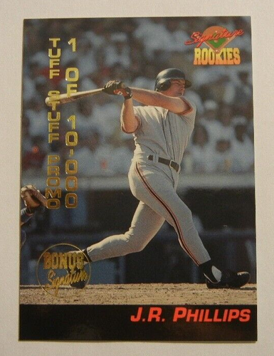 SIGNATURE ROOKIES BASEBAL PROMO CARD J.R. PHILLIPS #P4 ANGELS 1 OF ...