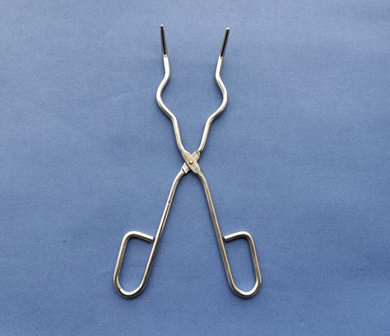 Crucible Tongs Clamp Chrome Plated Steel Crucible Holder Grip (35cm ...