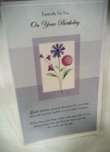 Birthday Greeting Card, Cello Wrapped, Post Office Preferred Size ...