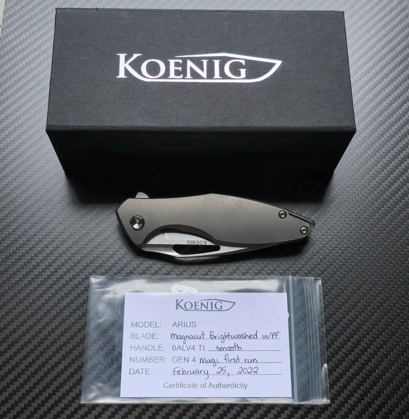 Koenig Arius Gen 4 - MAGNACUT First Run | eBay