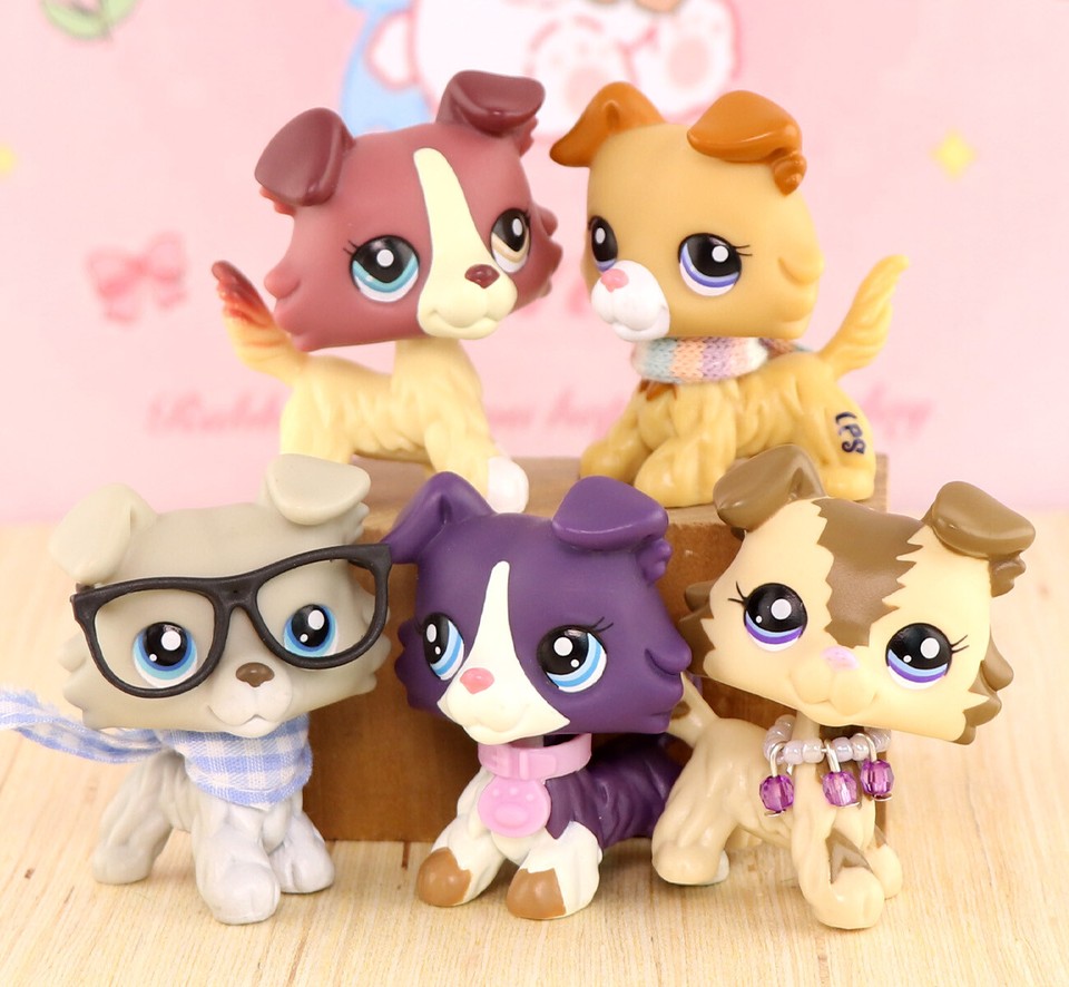 Mini Pet Shop lps Collie Dog Set 2210 363 1676 1262 2452 with LPS ...