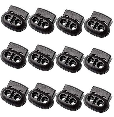 50PCS Professional DIY Rotundity Black Plastic Toggle Spring Stop ...