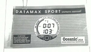 Oceanic Datamax Sport Dive Computer Manual Printed | eBay