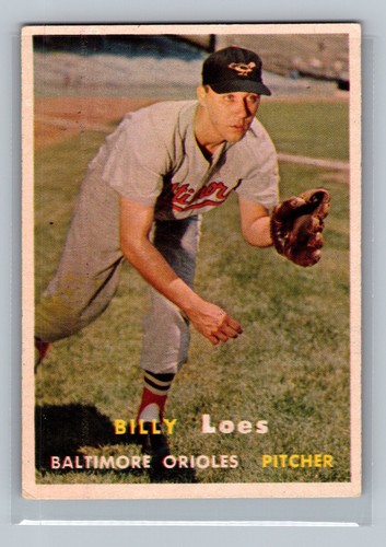 1957 Topps Billy Loes #244 - Baltimore Orioles - EX+ to NEAR MINT | eBay