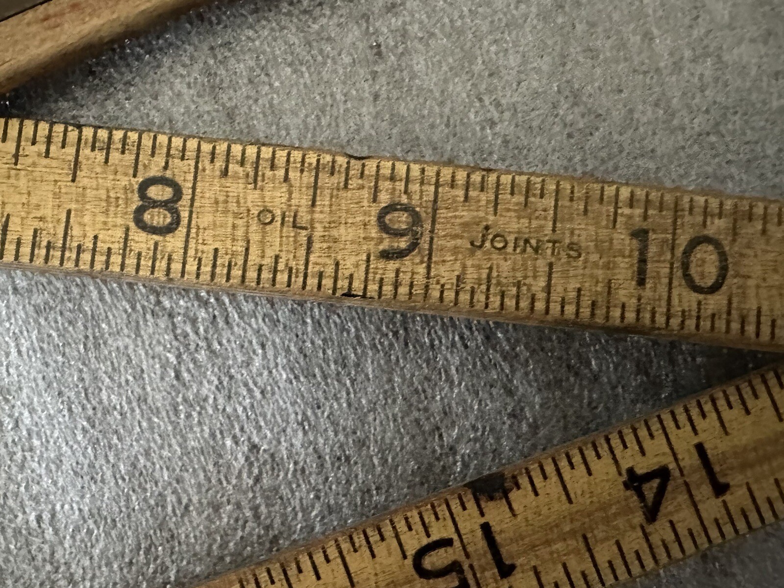 VINTAGE STANLEY No. 36 1/2 Folding Ruler & LUFKIN 72” Red End Extension ...