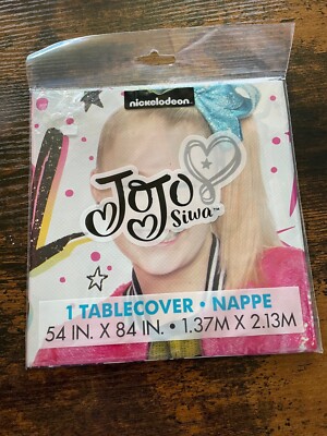 Nickelodeon JoJo Siwa Girl Power Table Cover Party Decoration 54" x 84 ...