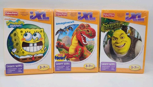 Fisher Price IXL Learning System Lot Of 3 New Games (SpongeBob ...