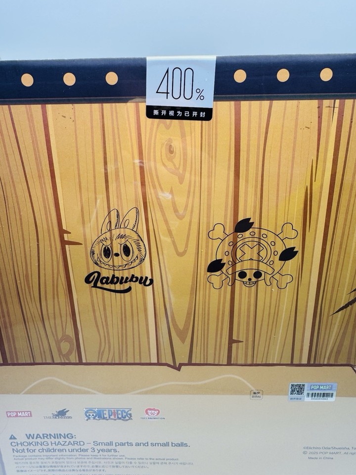 Authentic Mega Labubu 400% Tony Tony Chopper One Piece Pop Mart New US ...