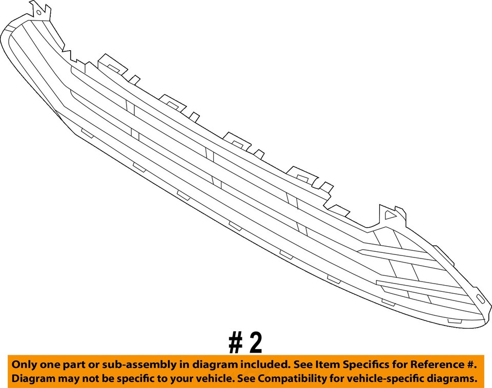 BMW OEM 20-22 X1 Front Bumper Grille Grille Components-Lower Grille ...