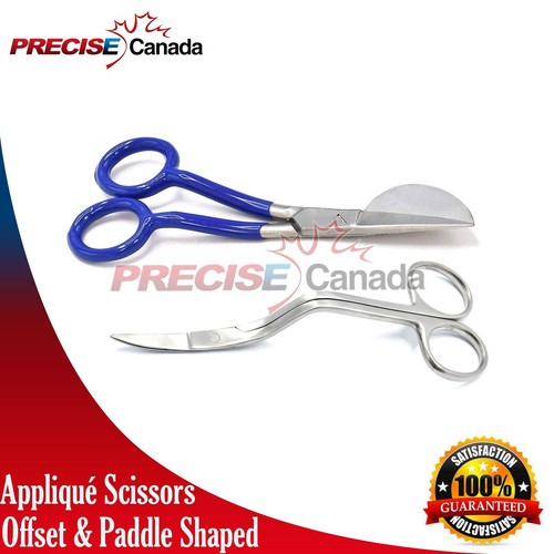 Embroidery Double Curved Scissor & Carpet Duckbill Scissors w/Offset ...