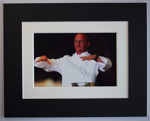 Heston Blumenthal Signed Autograph 10x8 photo display TV Chef Fat Duck ...