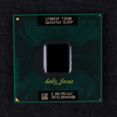 Intel Core Duo T2500 SL8VP SL9EH 2 GHz LF80539GF0412M CPU Processor 667 ...