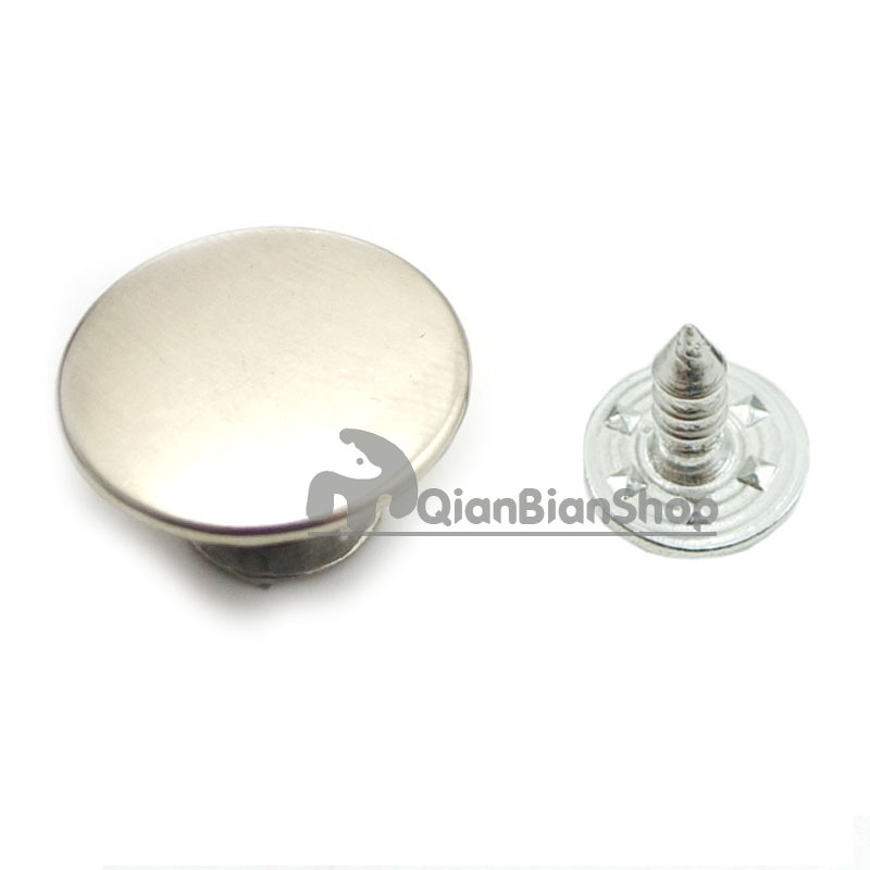 Jean Tack Snap Button Stud Rivet NO-SEW 17mm 5/8" Fine Sewing Leather ...