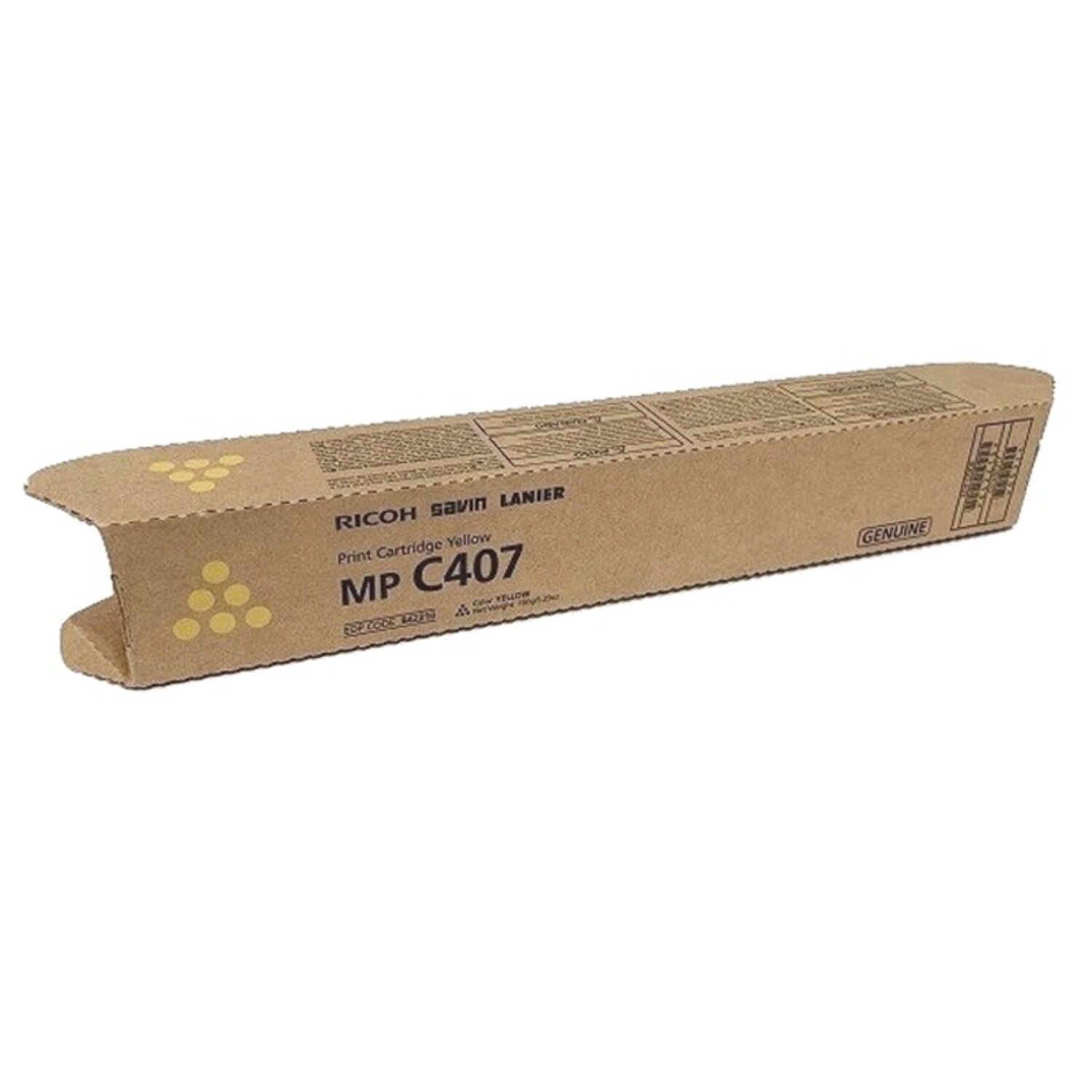 Genuine Ricoh 842210 MP C407 Yellow Toner Cartridge in Retail Packaging ...