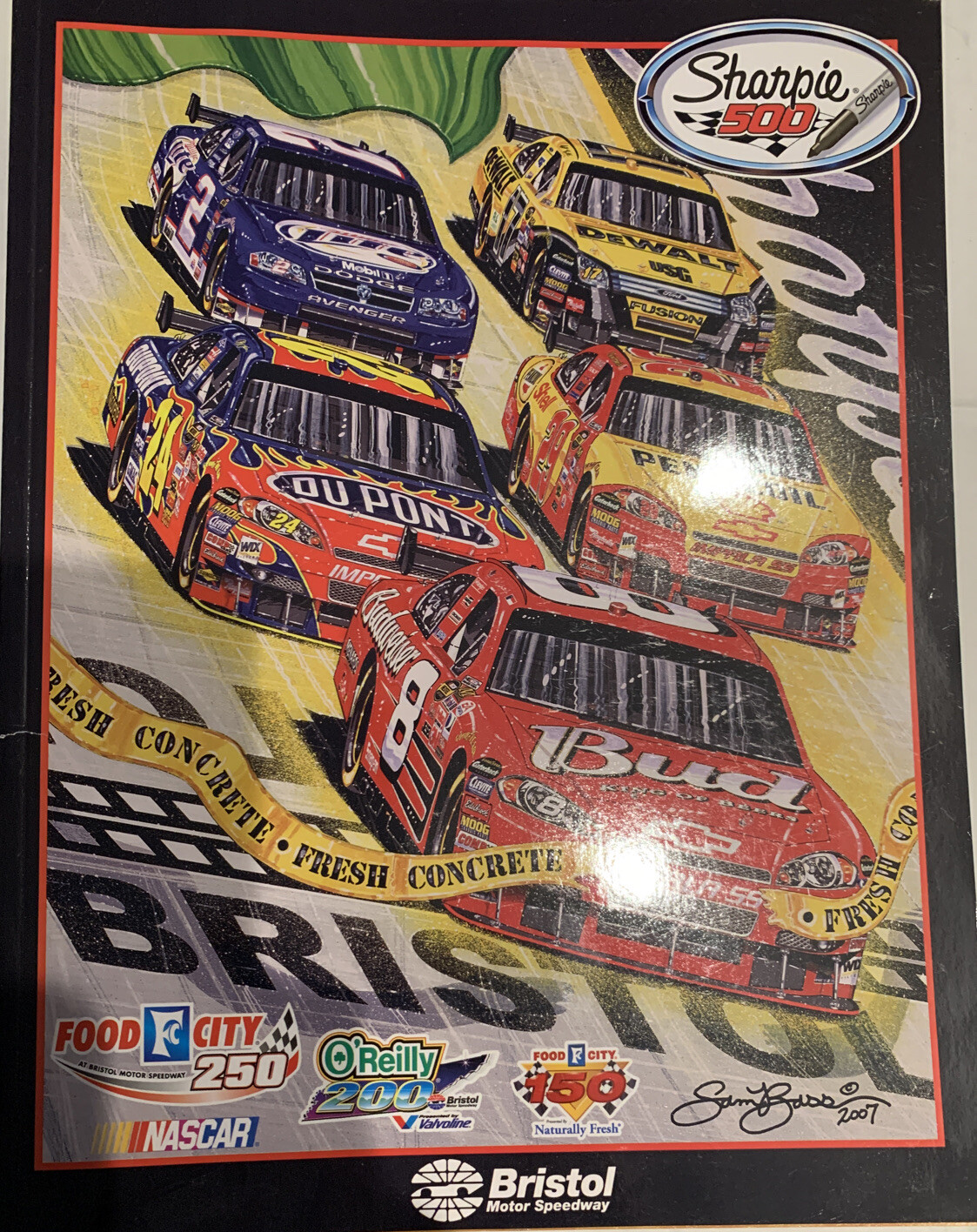 2007 SHARPIE 500 NASCAR RACE PROGRAM-BRISTOL MOTOR SPEEDWAY-NIGHT RACE ...