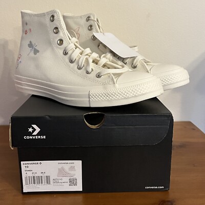 Womens Converse Chuck Taylor All Star Enchanted Garden High Top Egret ...