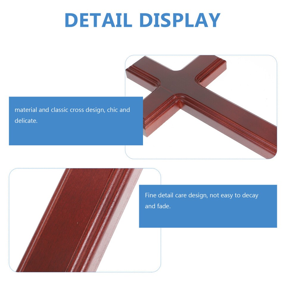 32 Cm Big Cross Wall Decor for Large Altar Faith Token Dining Table Man ...
