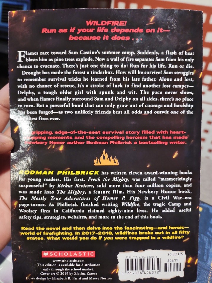 Wildfire by Rodman Philbrick (2021, Trade Paperback) 9781338713640| eBay