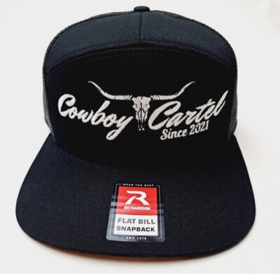 Cowboy Cartel Richardson 168 7 Panel Flat Bill Mesh Snapback Cap Hat | eBay