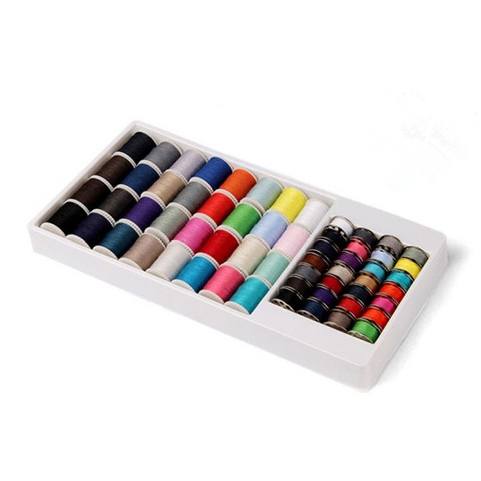 60PCS Colorful Household Thread Spools Set Hand Sewing Thread Sewing ...