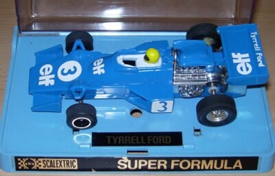 Scalextric C121 Vintage Elf Tyrell Ford F1 Car 'Blue' Boxed | eBay UK