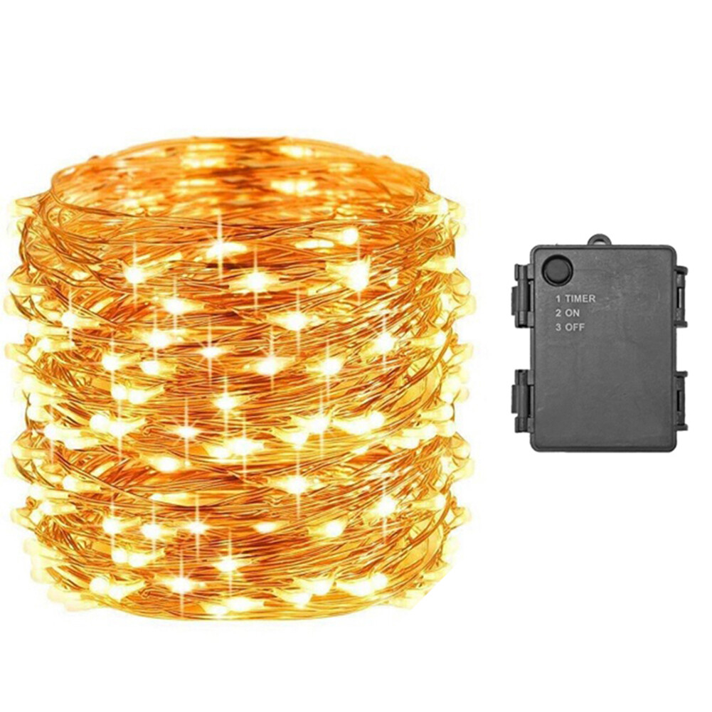 LED Curtain Lights Copper Wire IP65 Waterproof for Festival Party (Warm ...