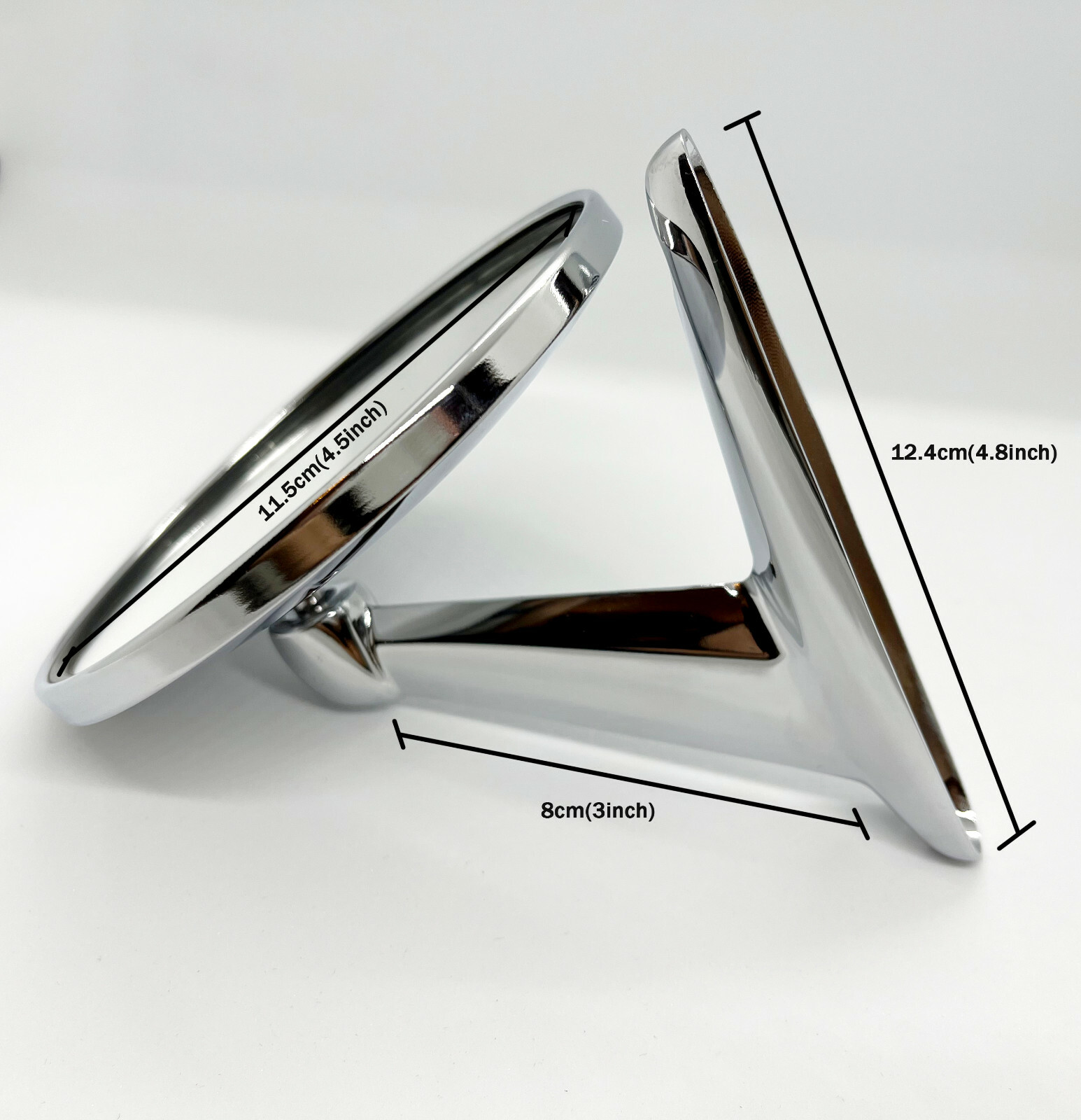 1 Pair UNIVERSAL 4 3/4" ROUND Classic CAR Side View Mirror Door Wing ...