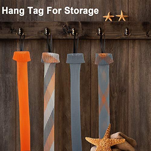 Beetwo Fishing Rod Cover, 4 Pack Fishing Rod Sleeve Sock Pole Assorted ...