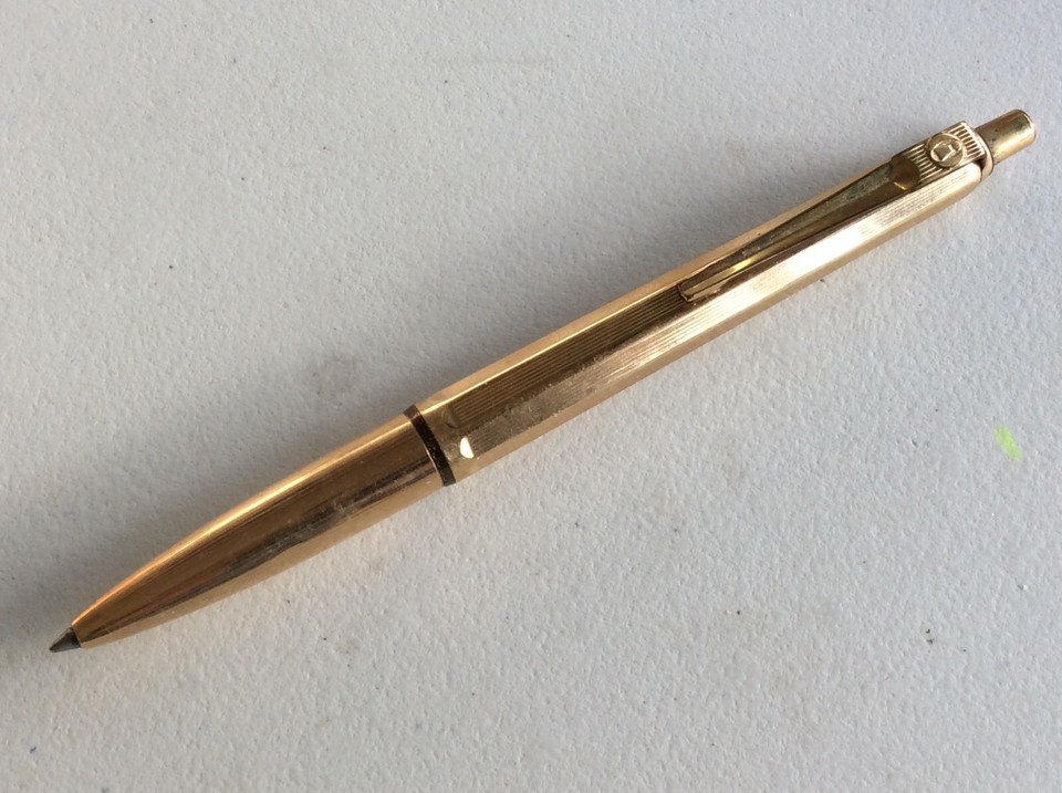 Ballograf Epoca Rolled Gold 20 micron Stylo Bille Plaqué Or Vintage ...