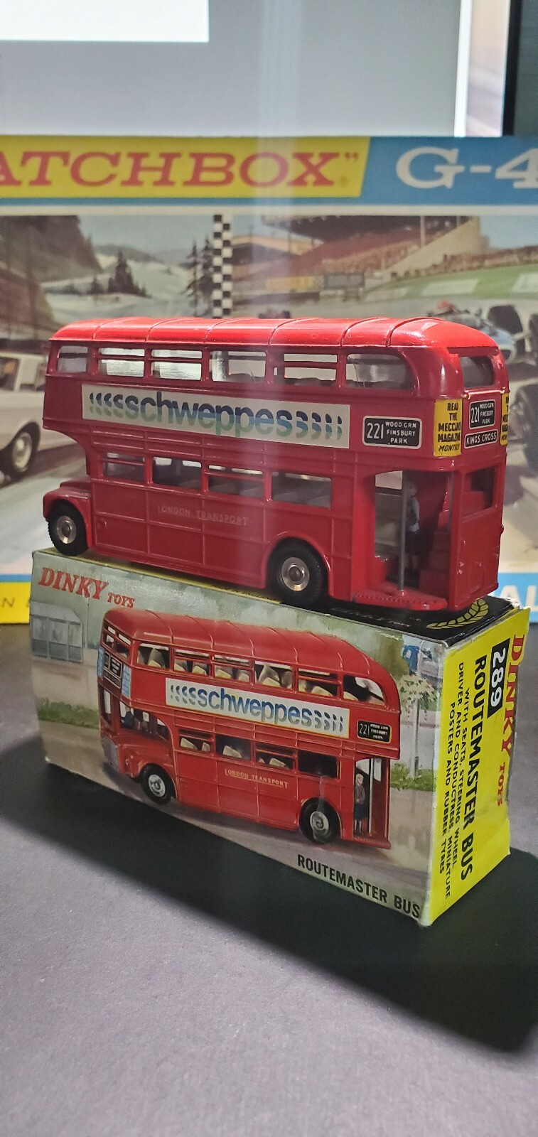 Vintage Dinky Toys Routemaster Bus No. 289; Schweppes Livery | eBay