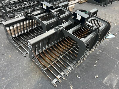 NEW CID / IRON CRAFT 72" COMPACT TRACTOR SKELETON ROCK GRAPPLE BUCKET ...