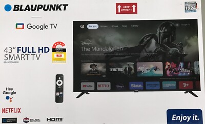 Blaupunkt 43" Full HD Smart TV w/ Android -New Open Box, WiFi, HDMI ...