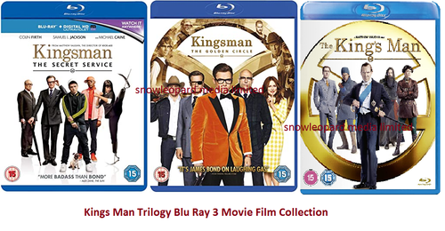KINGSMAN TRILOGY 3 Movie Film Blu Ray Complete Collection Kings Man ...