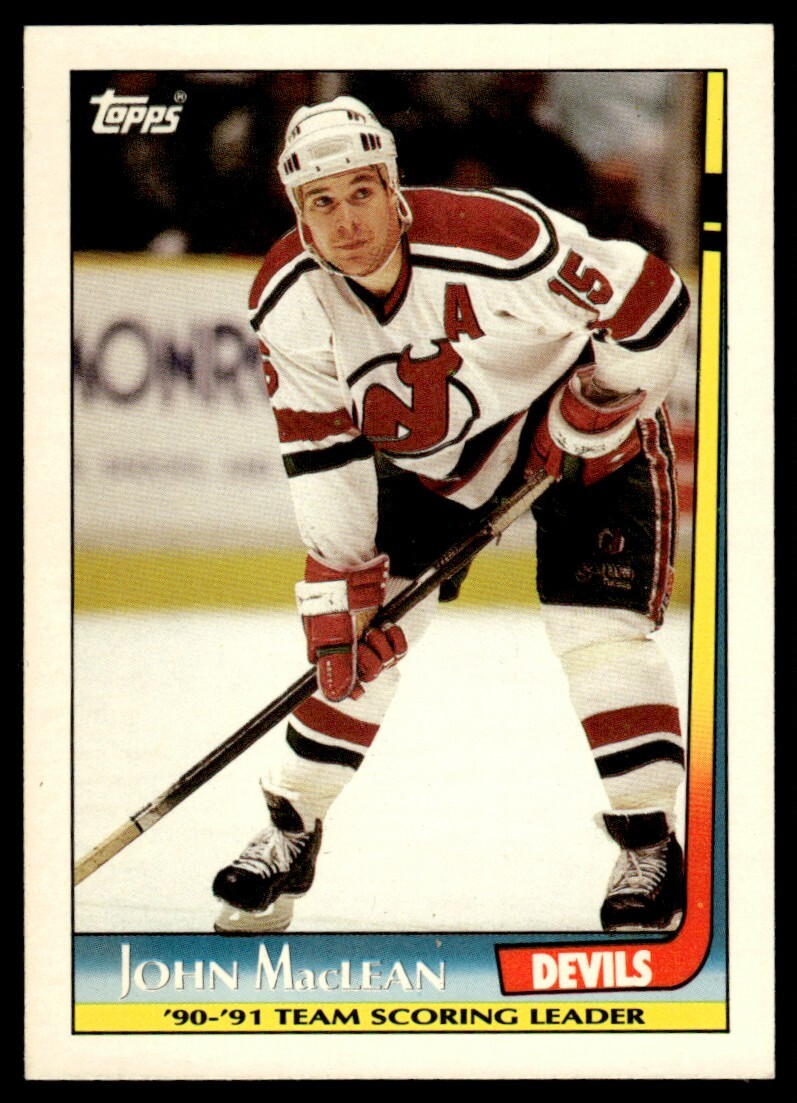 1991-92 Topps Team Scoring Leader #15 John MacLean New Jersey Devils | eBay