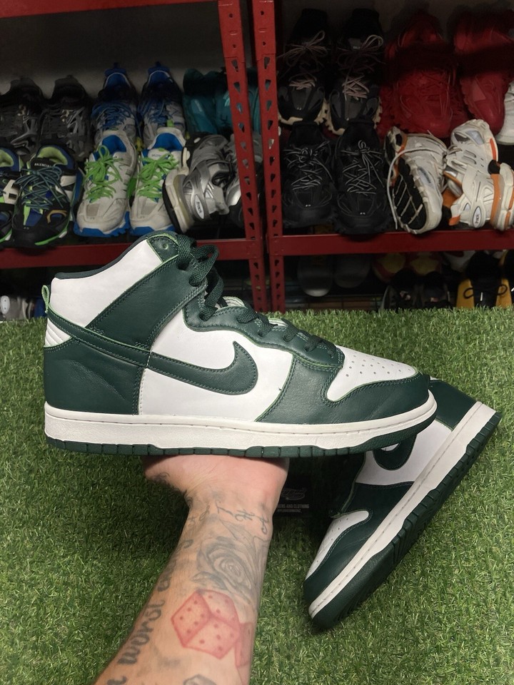 Size 11.5 - Nike Dunk SP High Spartan Green | EXCELLENT CONDITION! | eBay