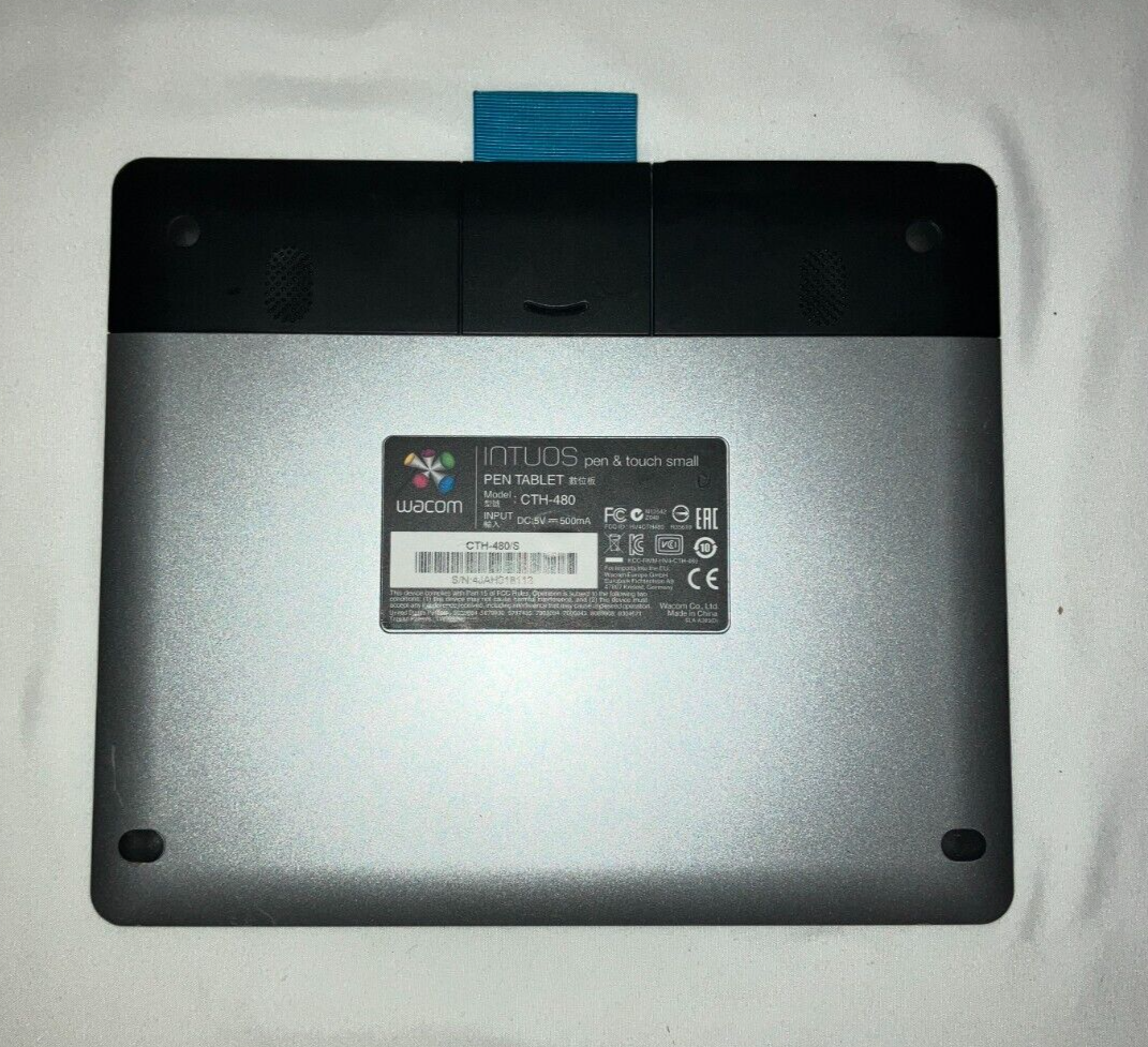 Wacom Intuos CTH-480 Pen & Touch Small Pen Tablet w cable. No Pen ...