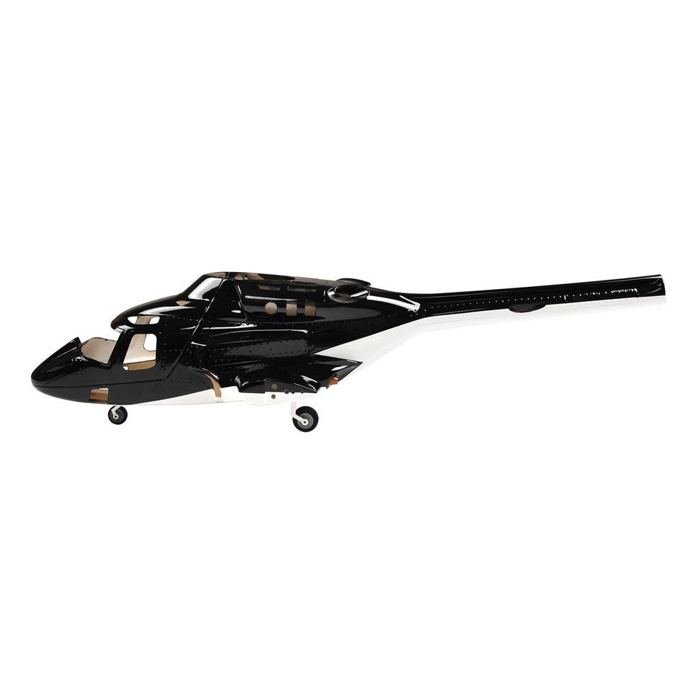 450 Size Airwolf RC Helicopter Fuselage 450 Pre-Painted for 325mm Rotor ...