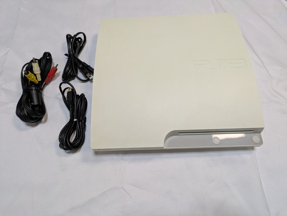 PlayStation 3 PS3 CECH-3000A Classic White Console 160GB Gaming Machine ...