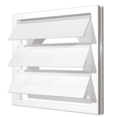 White Vetilation Duct Gravity Flaps with Flange Duct Wall Cover Air ...
