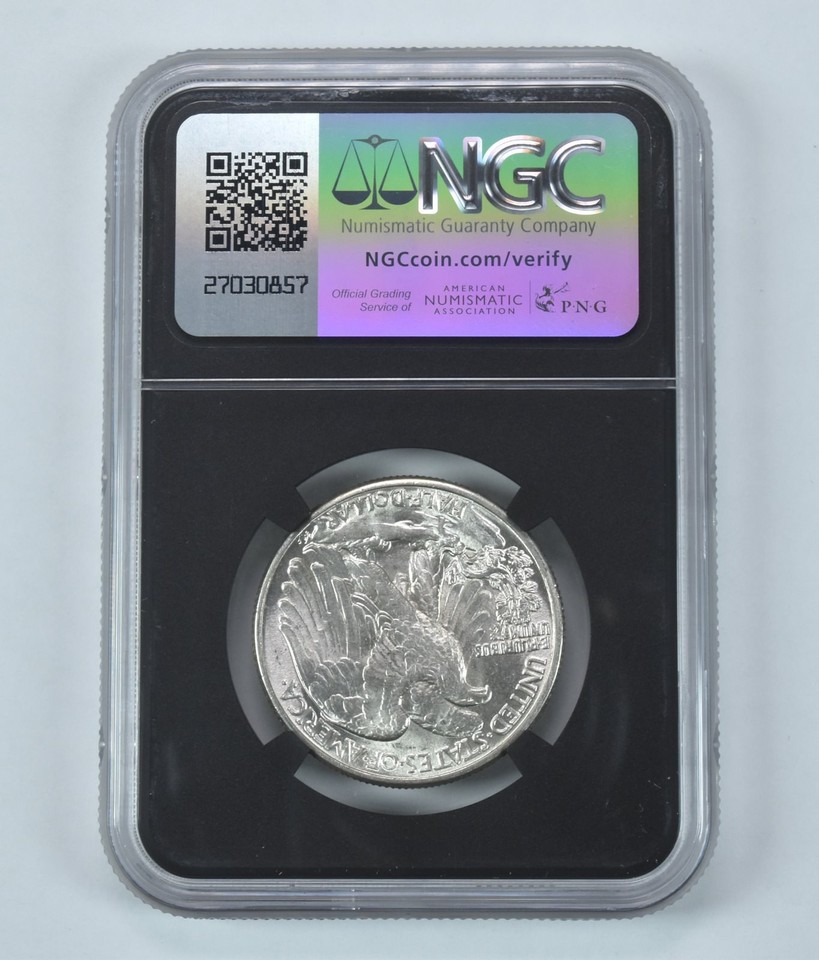 1945 Walking Liberty Half Dollar Original Bag Fragment MS64 NGC *3245 ...