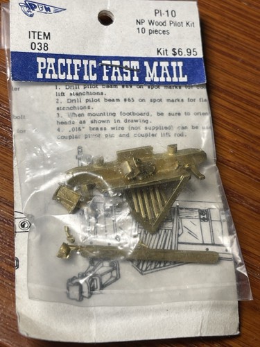 NP WOOD PILOT DECK COW CATCHER KIT - Brass Steam Locomotive PFM HO | eBay