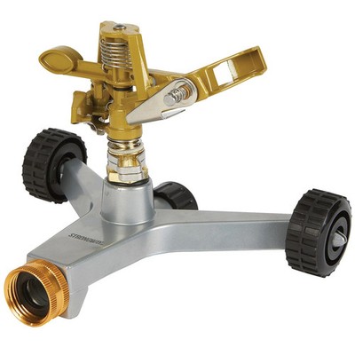 Strongway Metal Impact Sprinkler on Wheeled Base, 85ft. Dia. Coverage ...
