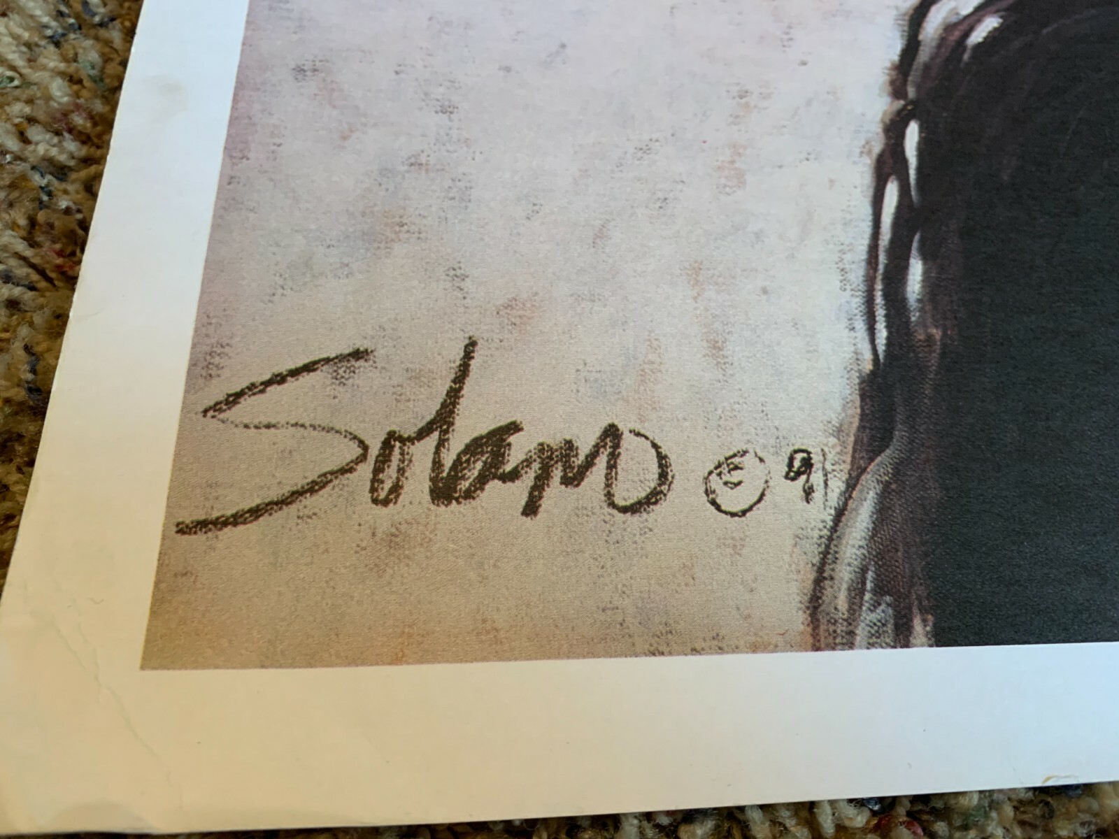 NATHAN SOLANO PRINT INDIAN ART PRINT WHITE FIINGER WAR PAINT SHIELD | eBay